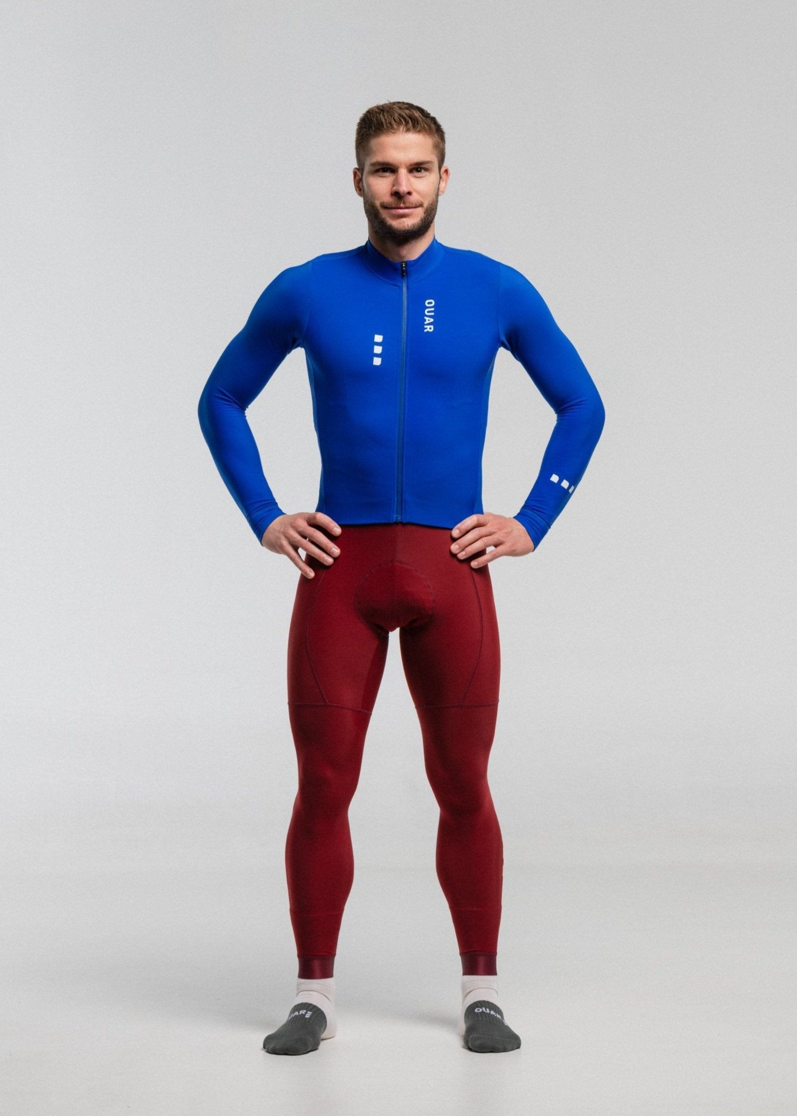 Long Sleeve Cycling Jersey Ouar – EVO House – Thermal Brushed Fabric ...